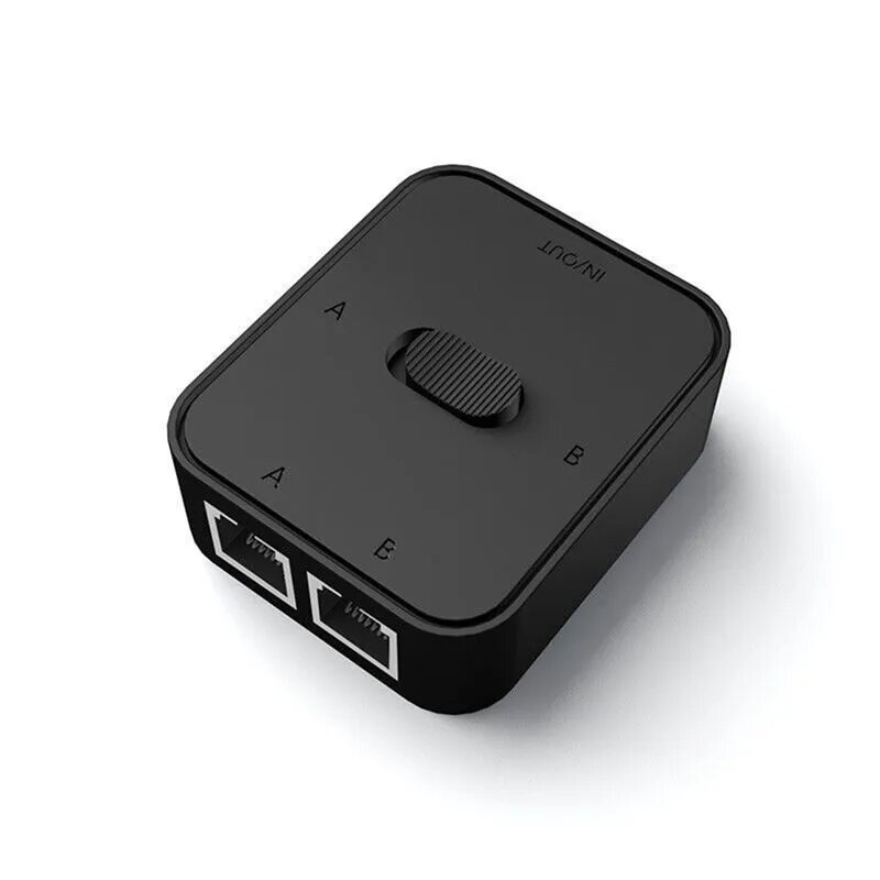 2-портовый RJ45 LAN CAT6 Селектор сетевого коммутатора 1000 Мбит/с 2 на 1 выход/1 выхода Внутренний внешний сетевой коммутатор Сплиттер