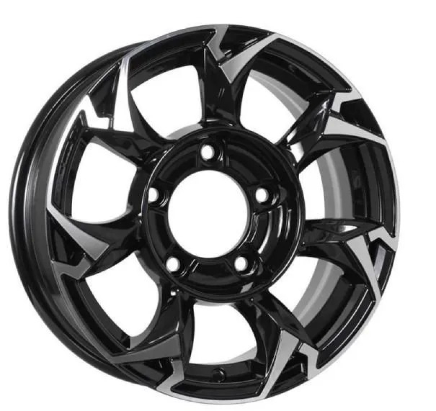 Диск колесный Khomen Wheels KHW1505 (Jimny) 5,5x15 5x139,7 Dia108.1 ET5 цвет Black-FP