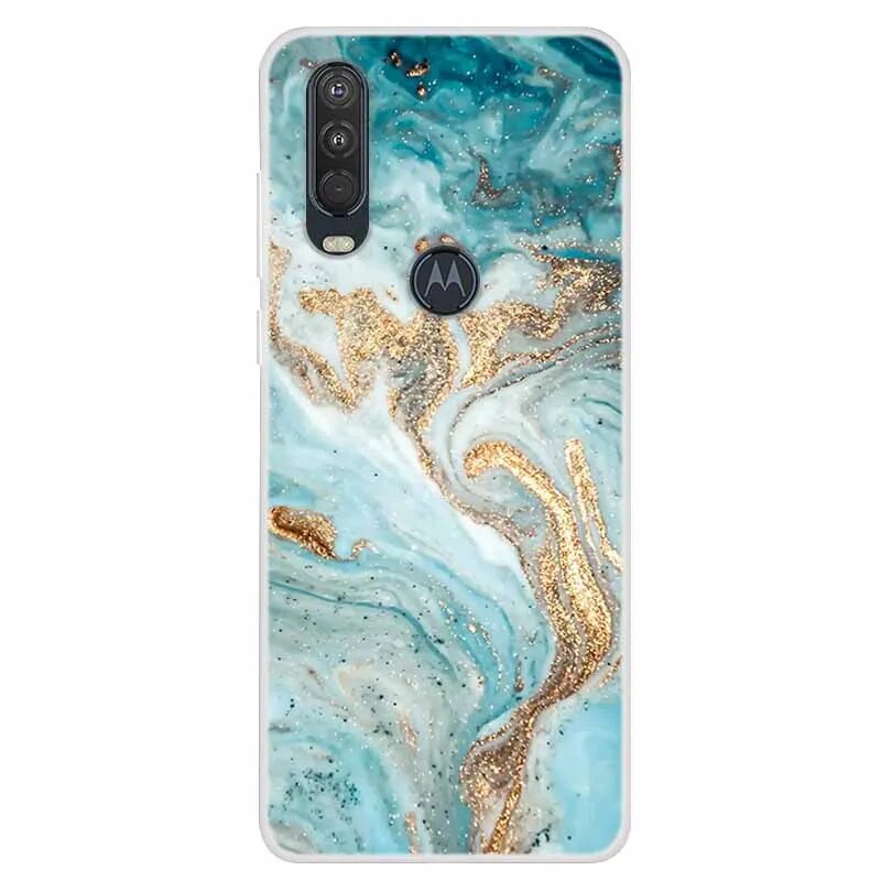 Чехол для Motorola One Action, прозрачная мраморная Мягкая силиконовая задняя крышка из ТПУ для Moto One Action XT2013-1, XT2013-2, XT2013-4
