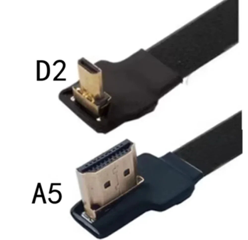 Micro HDMI - HDMI кабель 10см, A5-D2