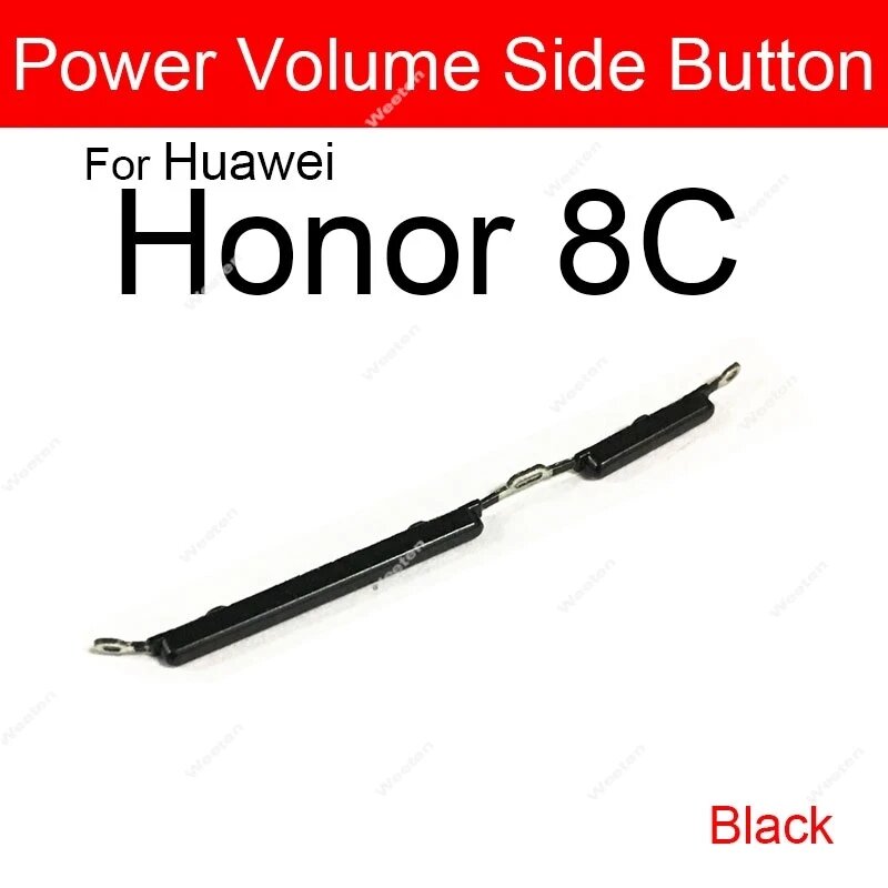 Боковая кнопка включения/выключения питания для Huawei Honor 8X 8C 8A 8X Max Enjoy Max, кнопка питания и боковой выключатель громкости, запасные части