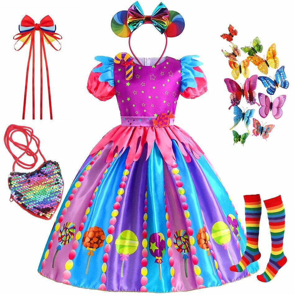 Детское платье оllobebe "Конфеты" 3-8 лет 7-8T Tag-XL, Dress Sets 02