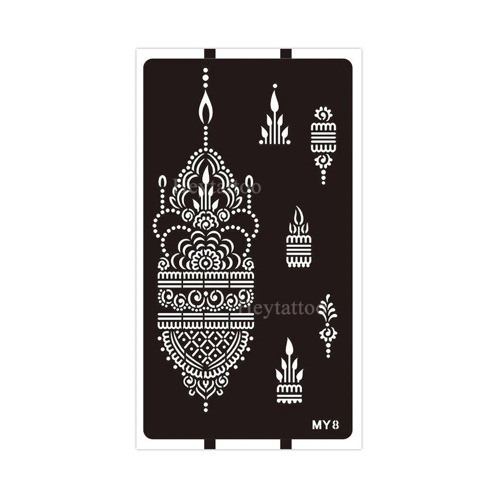 Многоразовые трафареты для татуировки хной Mendi