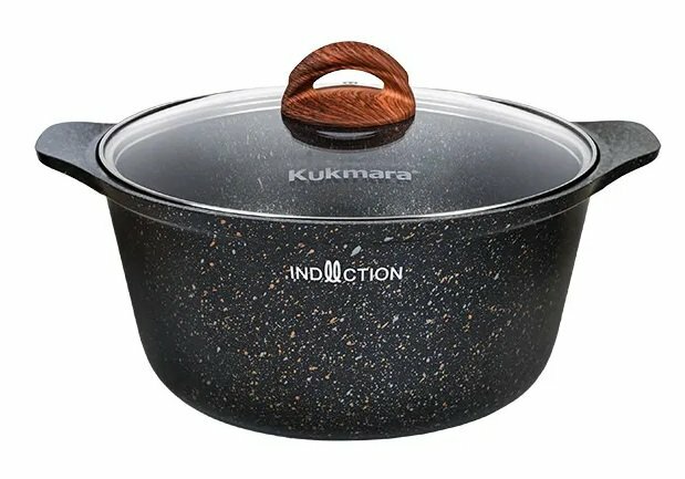 Кастрюля 2л Kukmara кгои23а Granit Ultra Induction черный