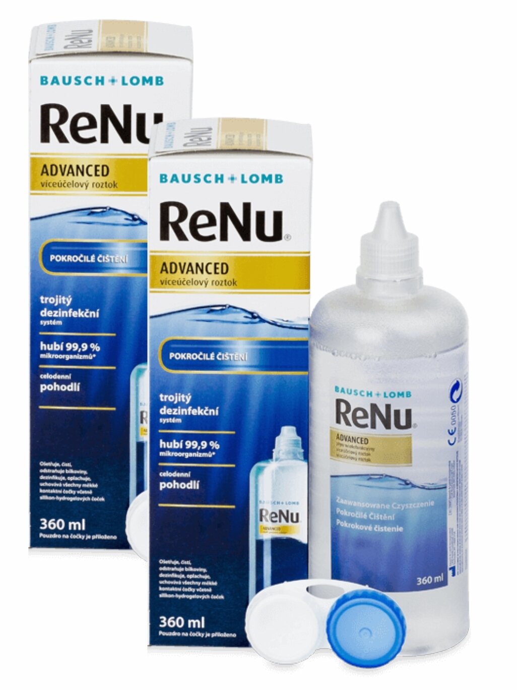 Раствор Renu ADVANCED Реню Эдванс адванс 360 мл 2 шт