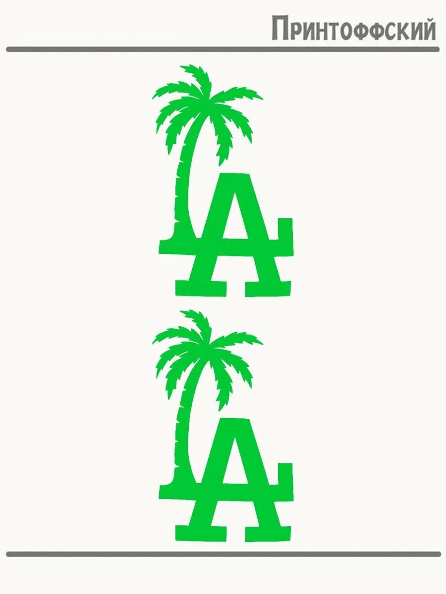 2-е (Две) Термонаклейки с надписью los angeles лос анжелес