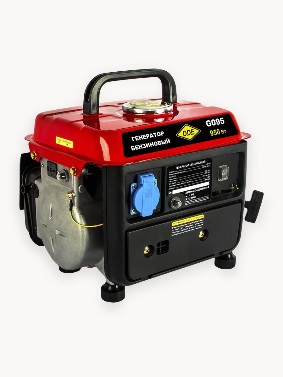 Бензиновый генератор DDE G095 650/950 Вт, 790-021, для решения бытовых задач