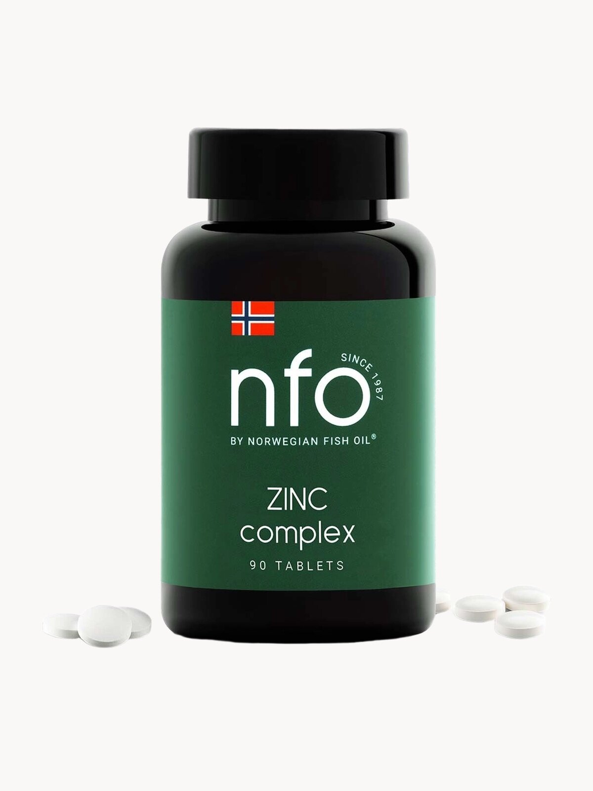 NFO Цинк хелат для иммунитета 25 мг , 90 таблеток , Норвегия