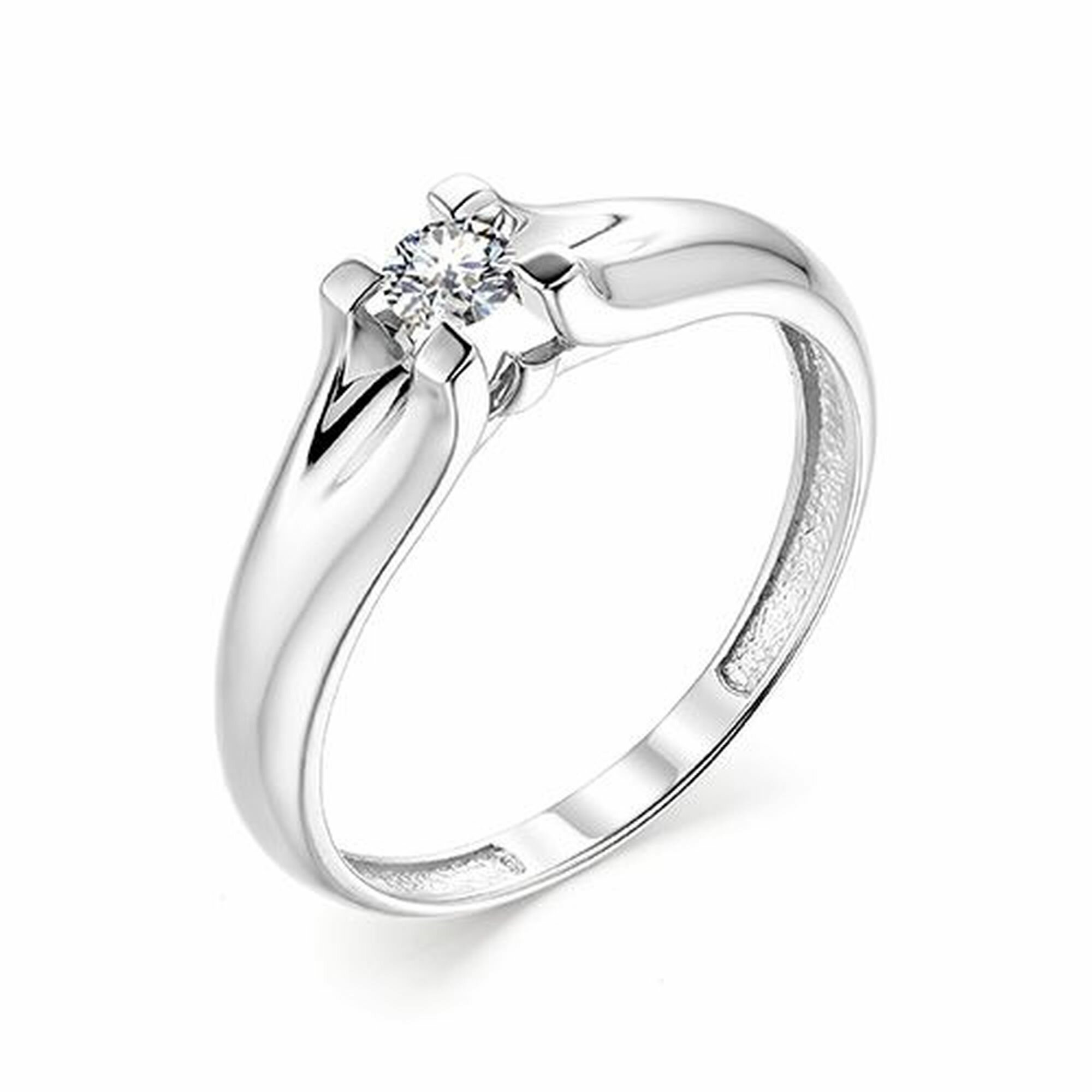 Кольцо, белое золото, 585 проба, бриллиант