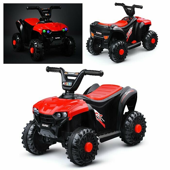 Квадроцикл "Супер квадро" на аккумуляторе, в коробке (красный) U014104Y UralToys