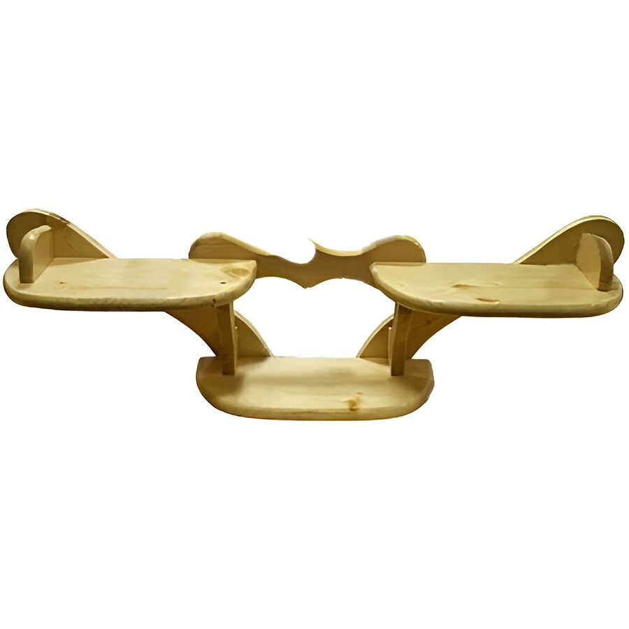 "Полка Канди" - три полочки, 89х17х23 см, искусственное старение, из массива дерева