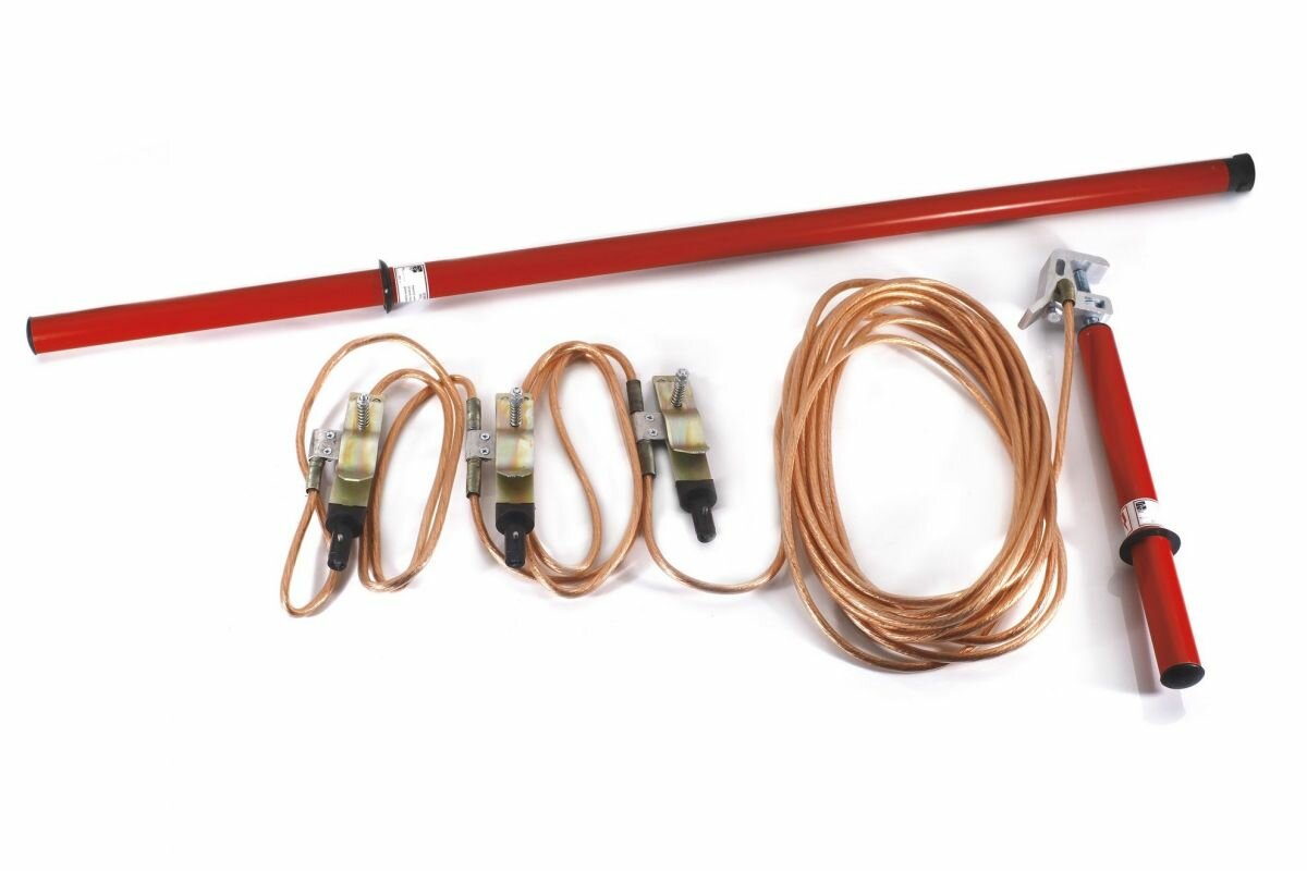 Комплект заземления Электро Трейд для ВЛ ЗПЛ-10Э, 150х250х1150 мм, 3 фазы