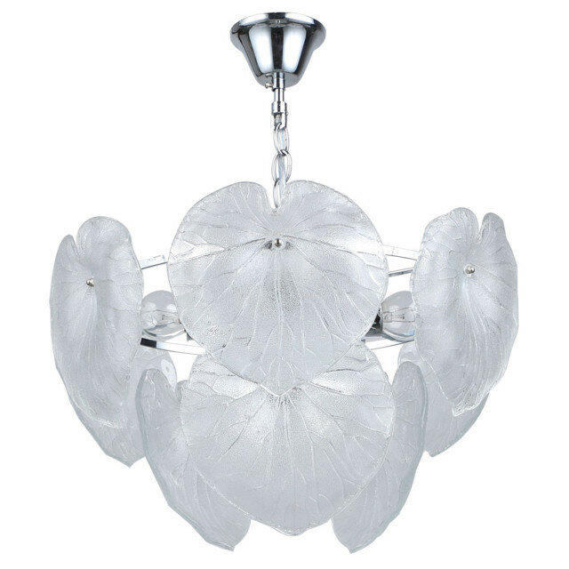 Люстра подвесная DECITY Бриз 5х60Вт E27 металл стекло хром