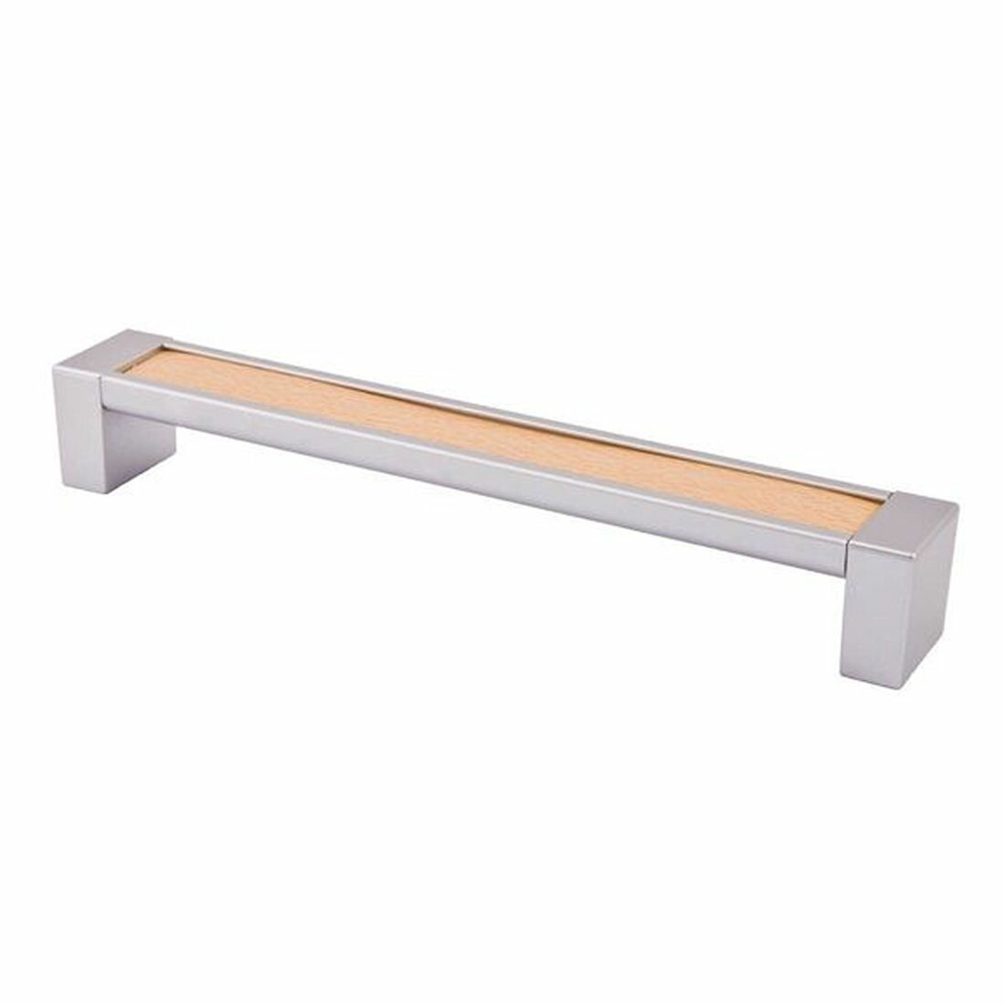 Ручка мебельная скоба пластиковая PS31/C31 320 металлик+металлик+бук