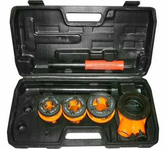 Набор для нарезания трубной резьбы (клупп) SKRAB 6 предметов 33946