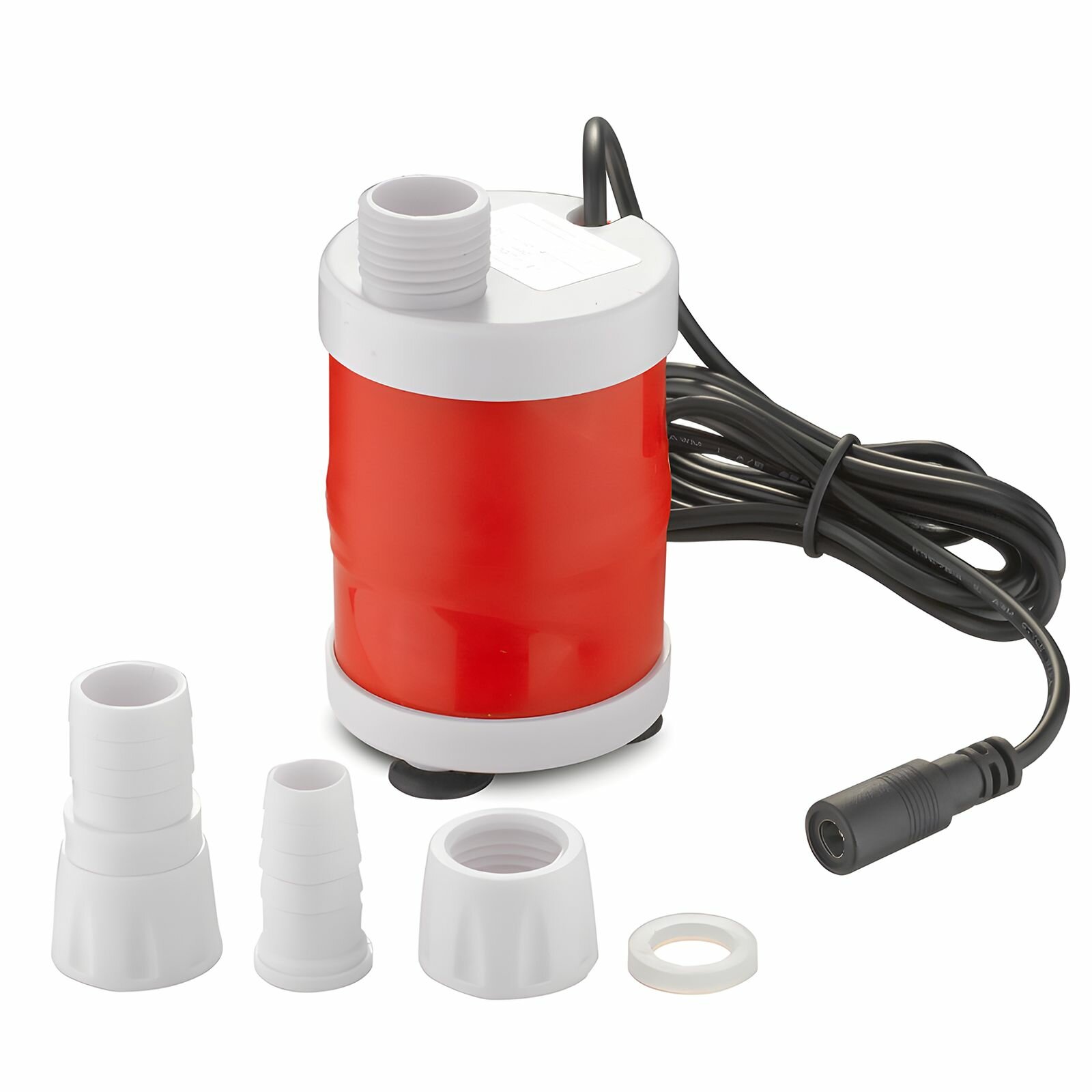 Погружной насос с нижним всасыванием, DC12V, 20 Вт, 700 л/ч, подача, подъем 6 м, красный и белый, Shinylife