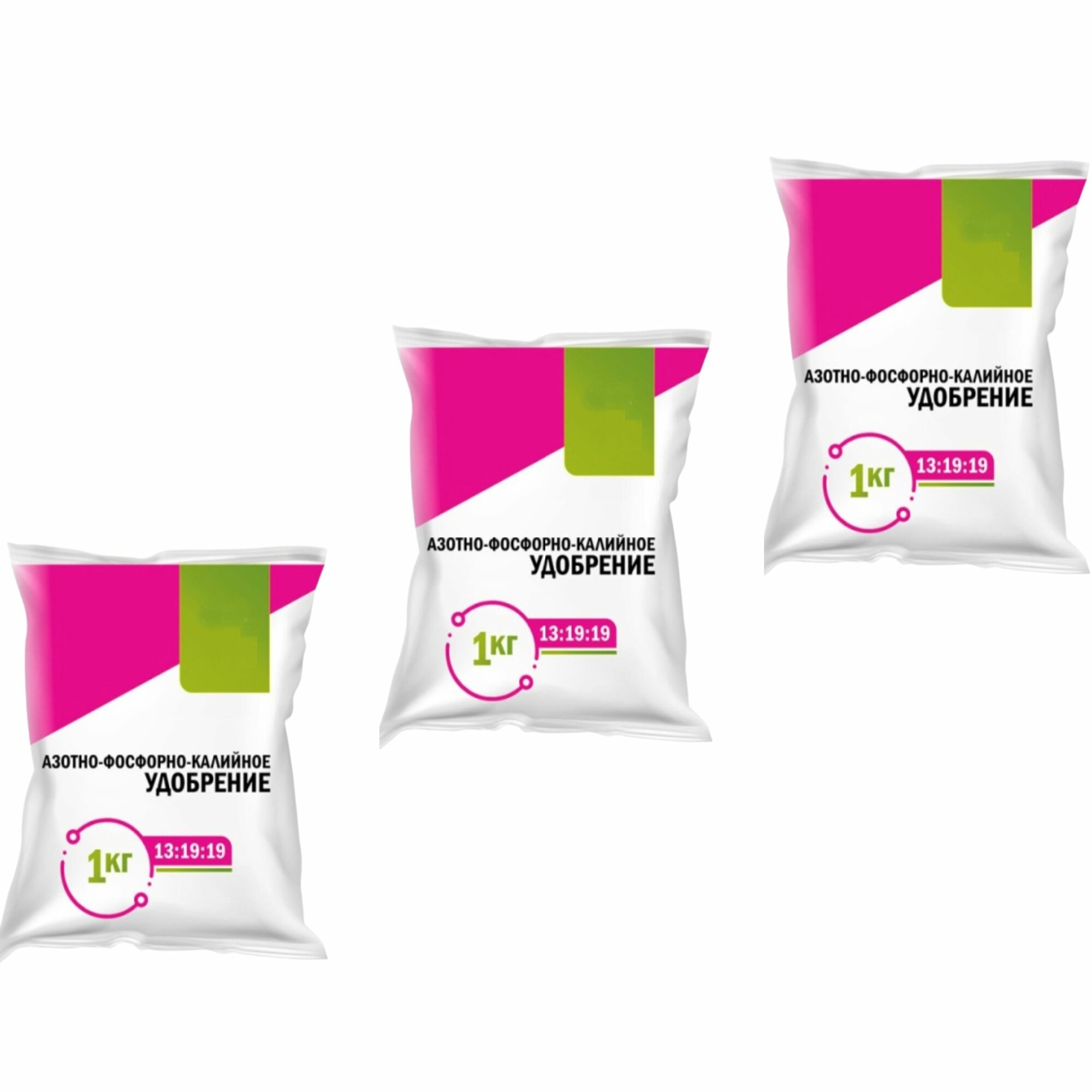 Универсальное азотно-фосфорно-калийное удобрение 3 шт по 1 кг, не содержит нитратов. Подходит для любых типов почв и всех сельскохозяйственных культур