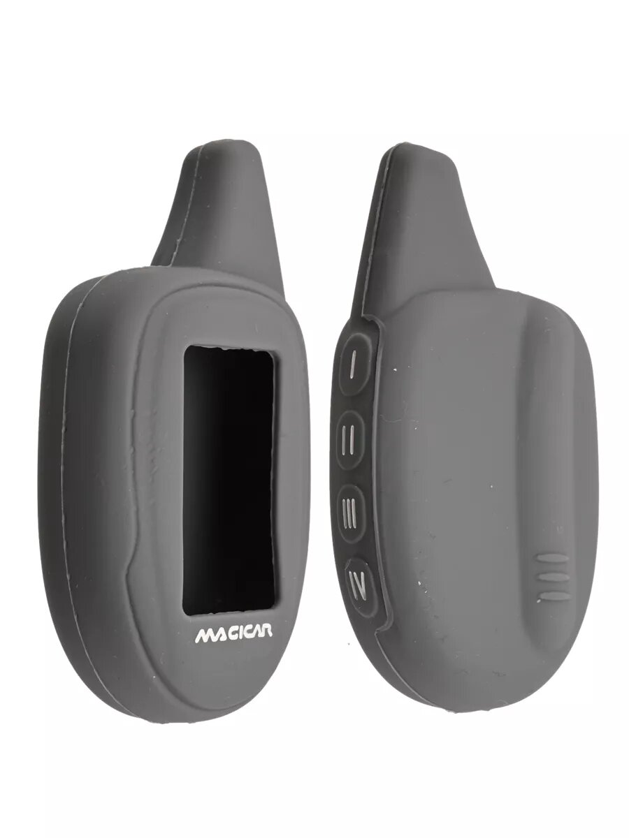 Чехол силиконовый для брелока Scher-Khan Magicar 7-12 Шерхан, серый