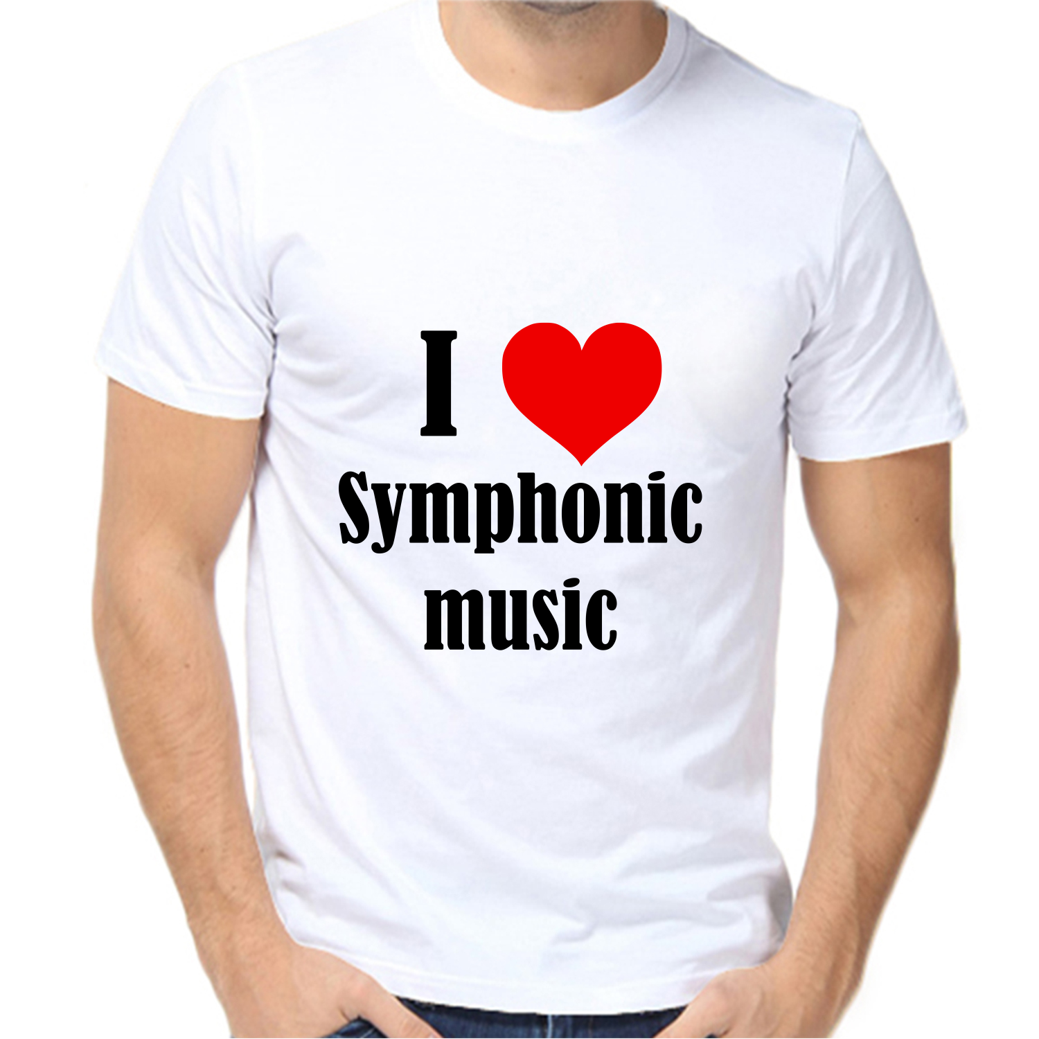 Футболка Я люблю Symphonic music Симфоническую музыку