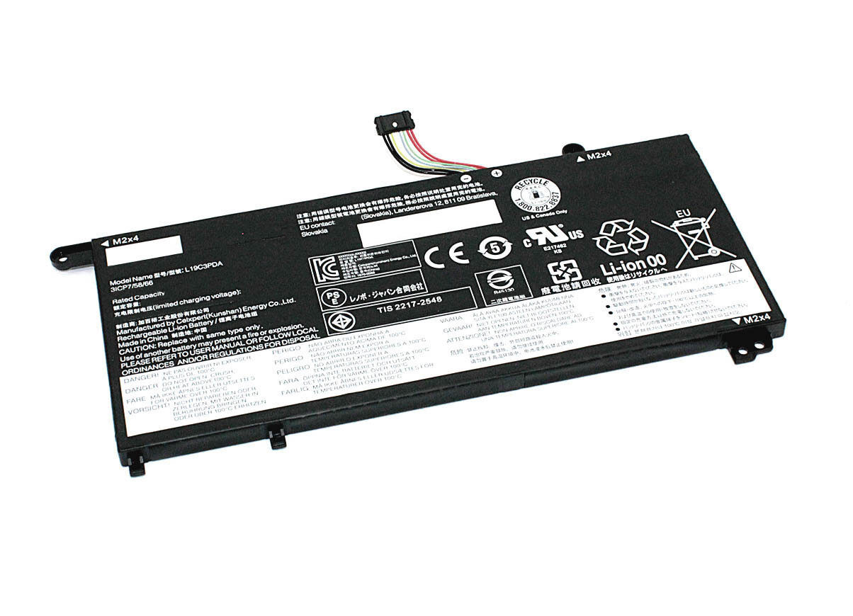 Аккумулятор L19C3PDA для ноутбука Lenovo ThinkBook 14 G2 / 14 G3 / 15 G2 / 15 G3 11.52V 3820mAh черный