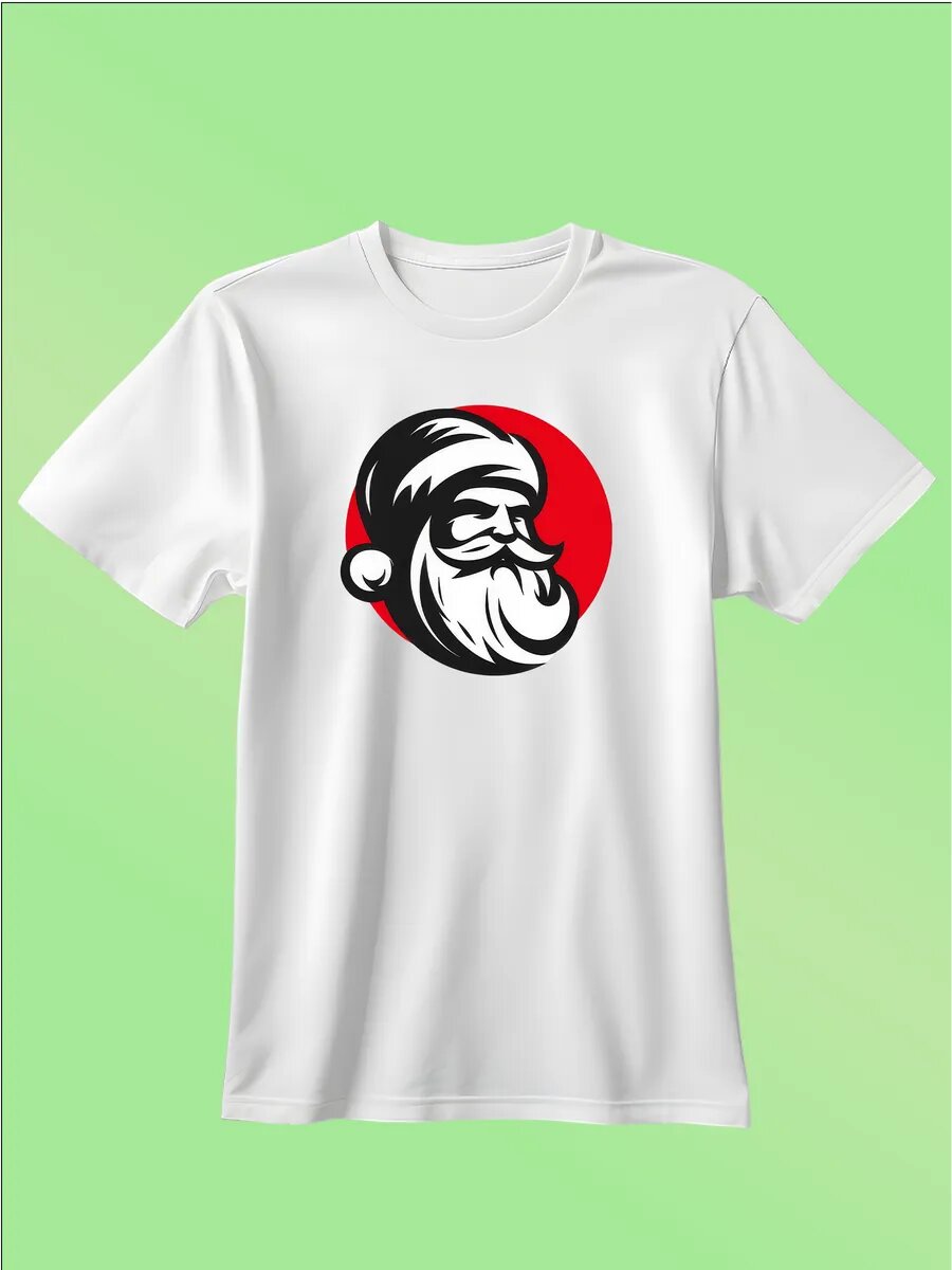 Футболка санта логотип