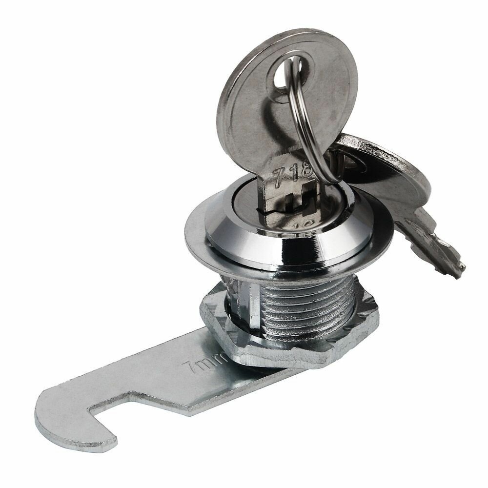 Замок почтовый Ермак, длина резьбы 16мм, 2 ключа в комплекте, металл