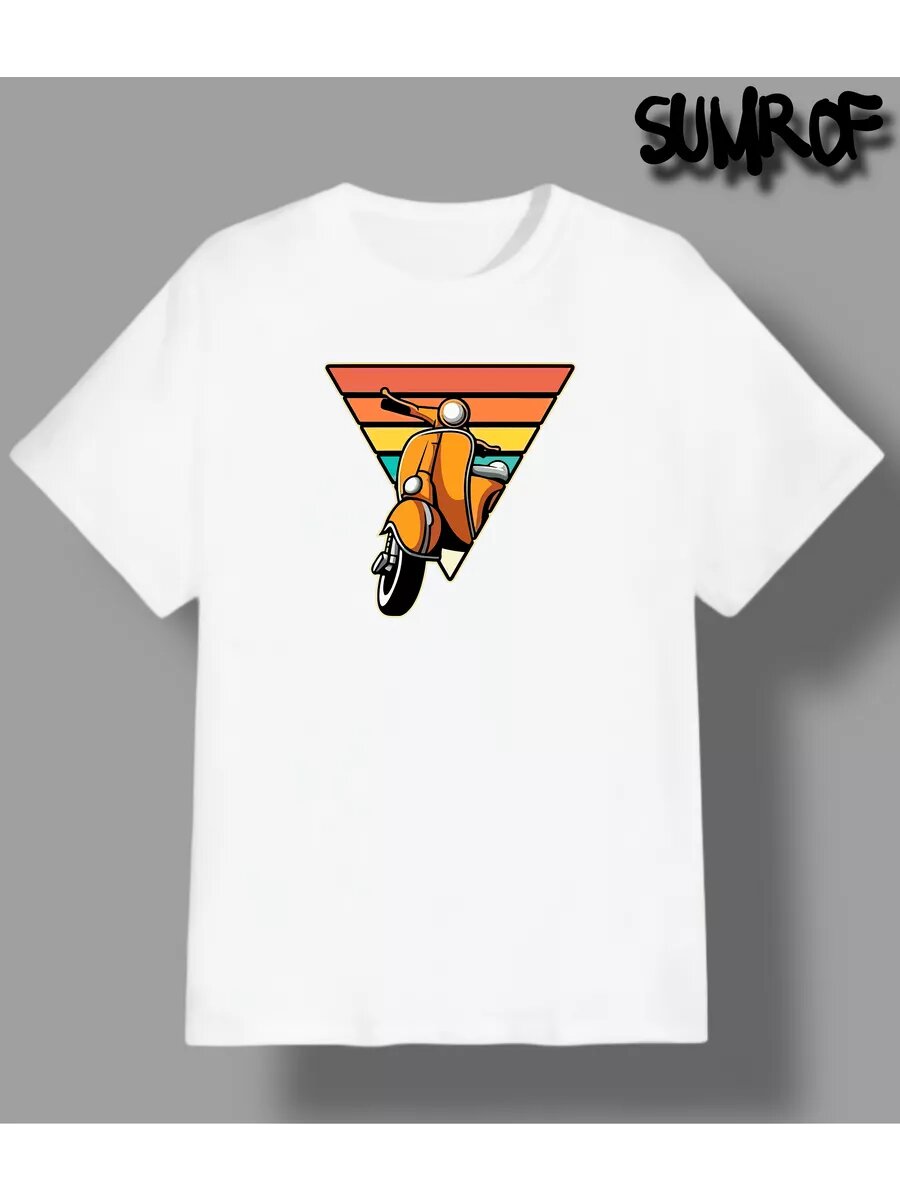 Футболка ретро скутеры