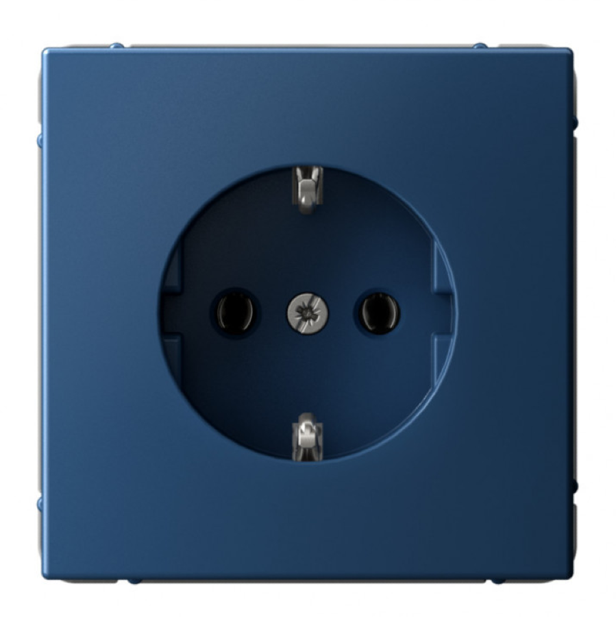 Розетка силовая штепсельная Systeme Electric / Систем Электрик ARTGALLERY, 16А 250В IP20, аквамарин с заземлением, GAL001143S / электрооборудование