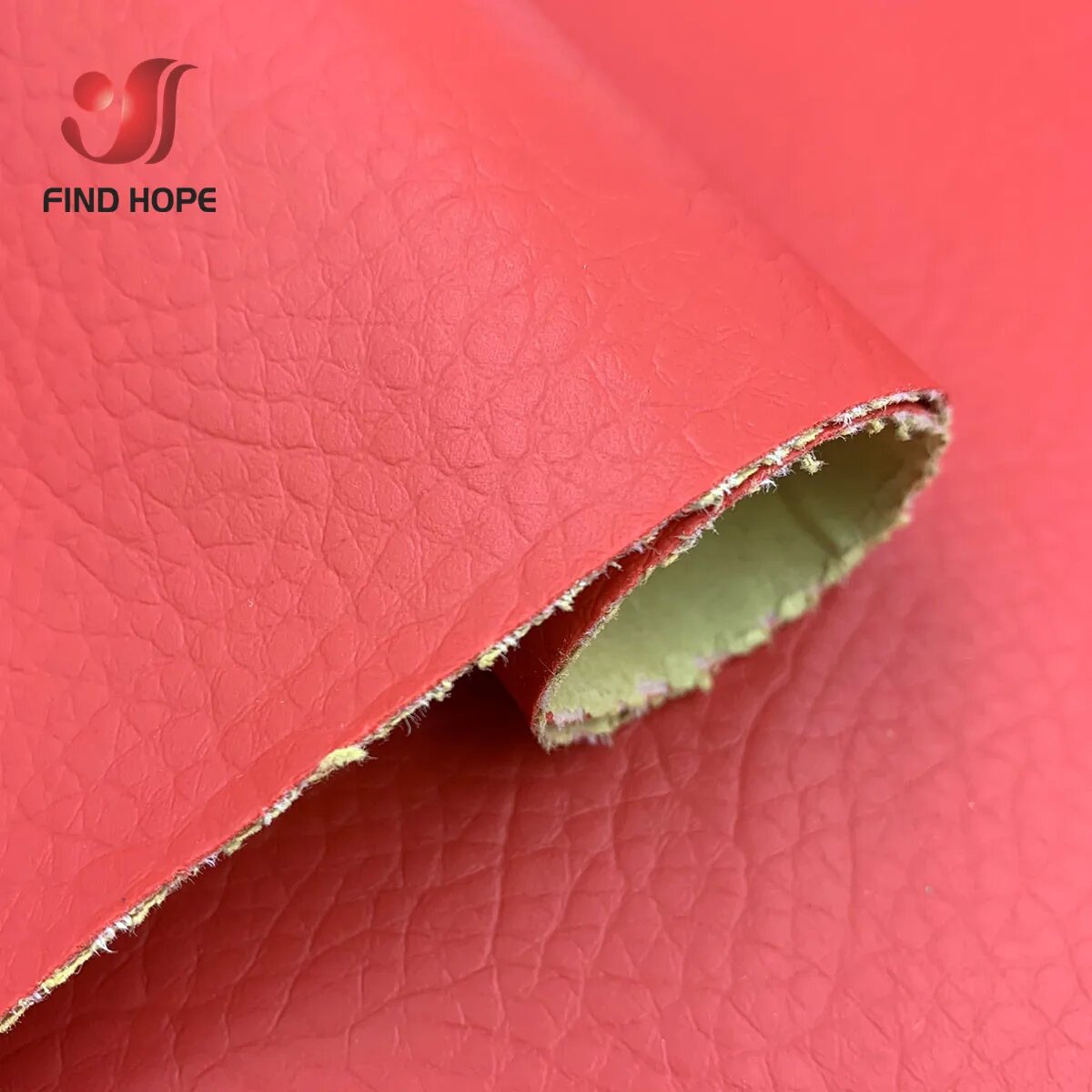 Искусственная кожа красная с рисунком личи, Find Hope
