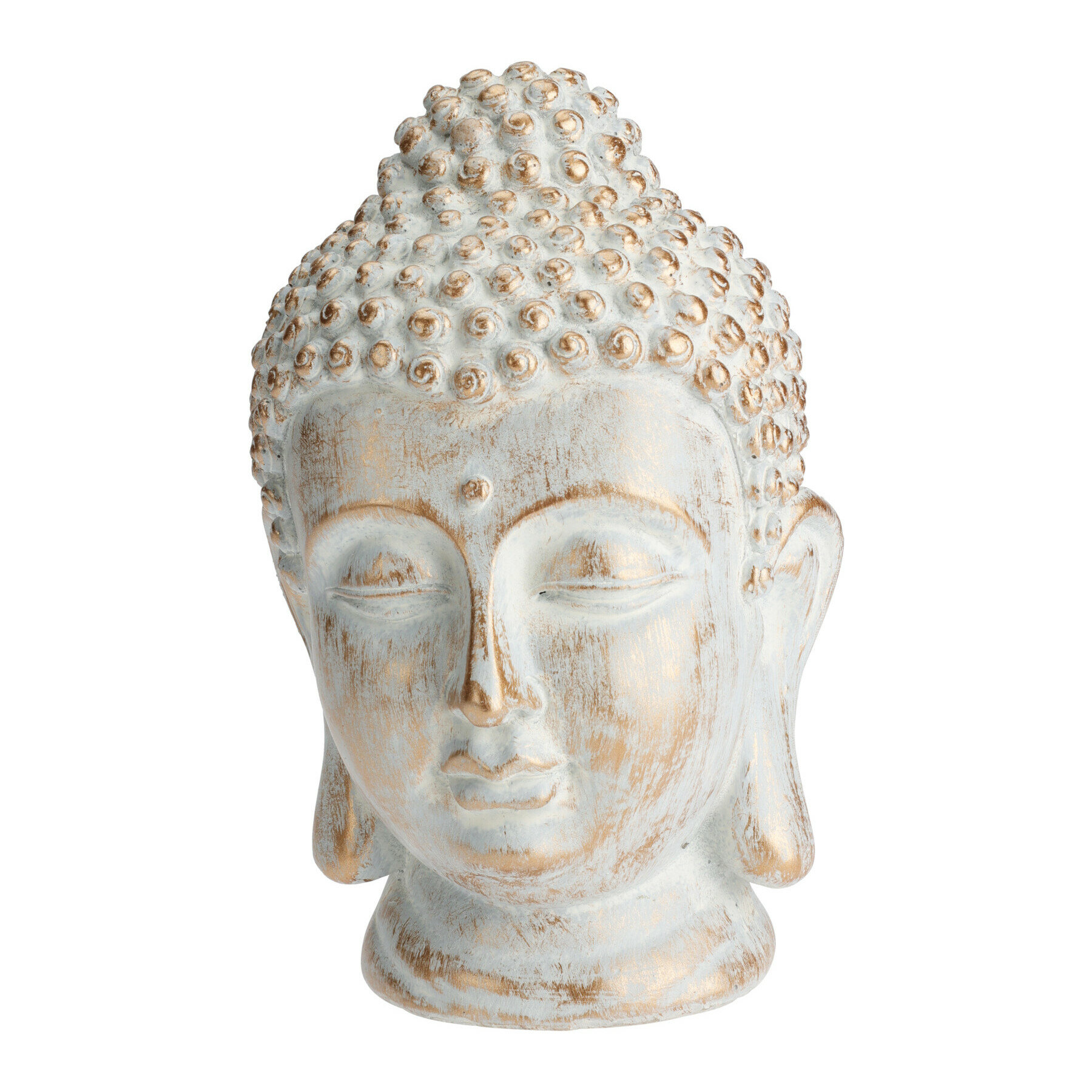 Статуэтка KOOPMAN "Будда", 15х15х23,5 см, полистоун, цвет: белый