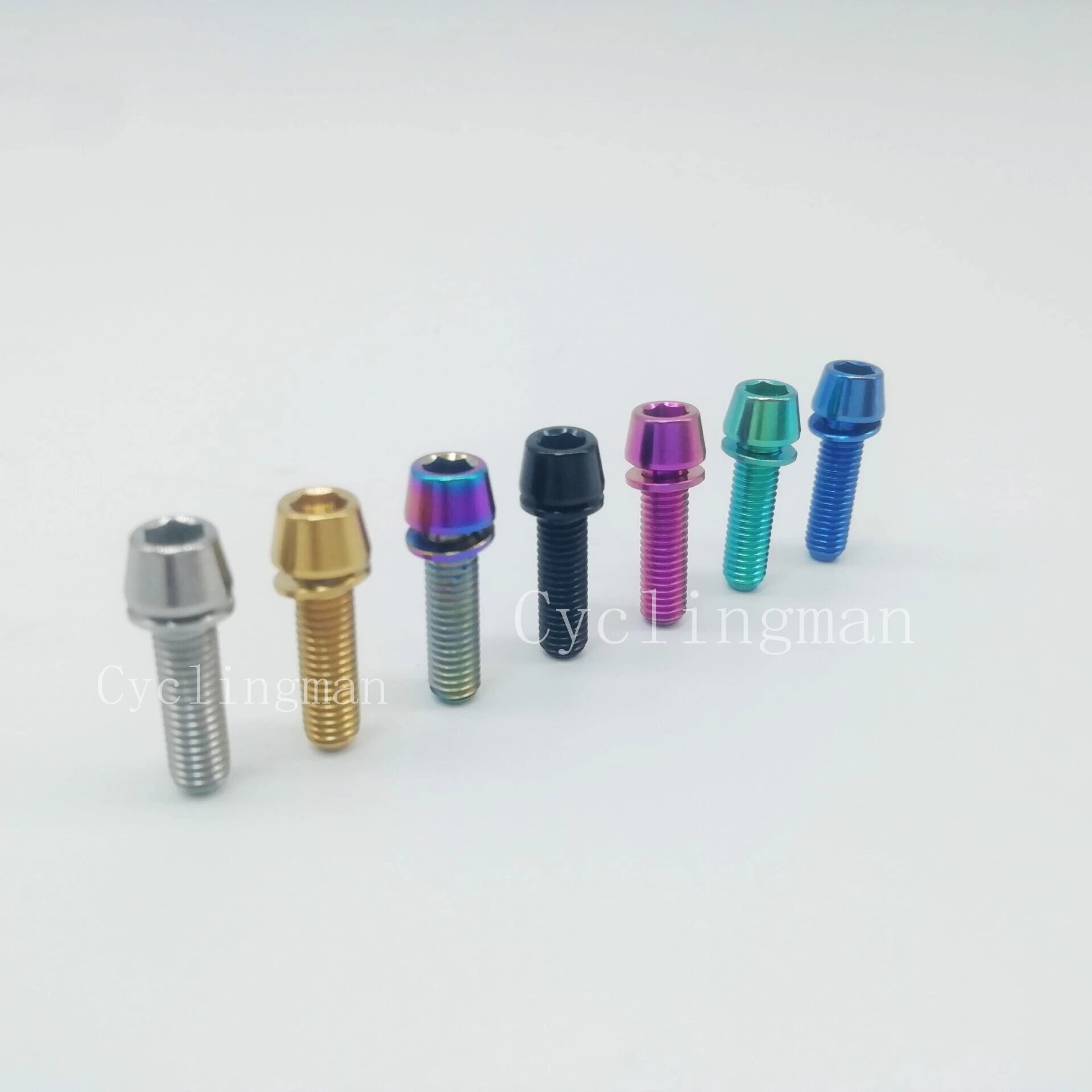 Титановые болты CyclingMan M5x16 мм M5x18 мм M5x20 мм Gold, M5x20mm