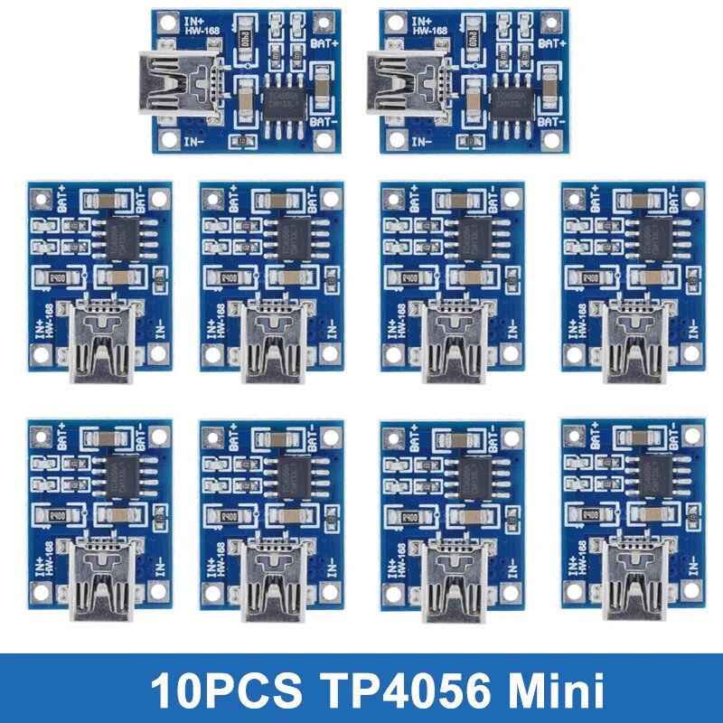 10PCS TP4056 Mini Модуль зарядки Micro USB