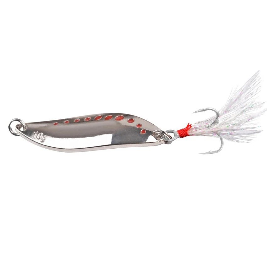 Металлические спиннеры Vib Leech Spoon Lures 2,5-20 г 5g, Silver