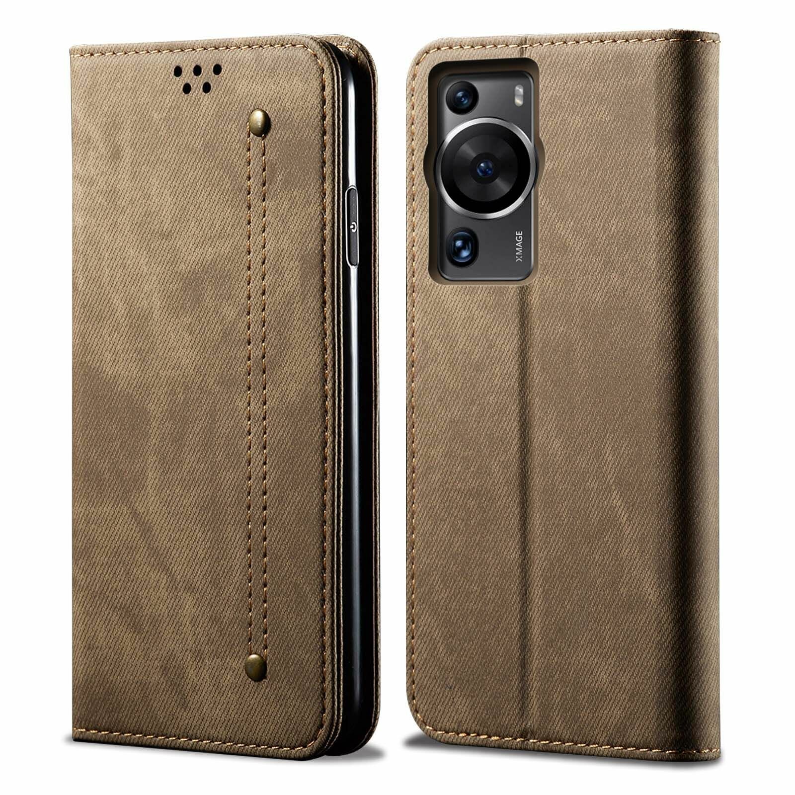 ESEBLE Кожаный чехол для Huawei P60/P60 PRO (Хуавей П60/П60 Про) / Защитный чехол книжка с визитницей из экокожи