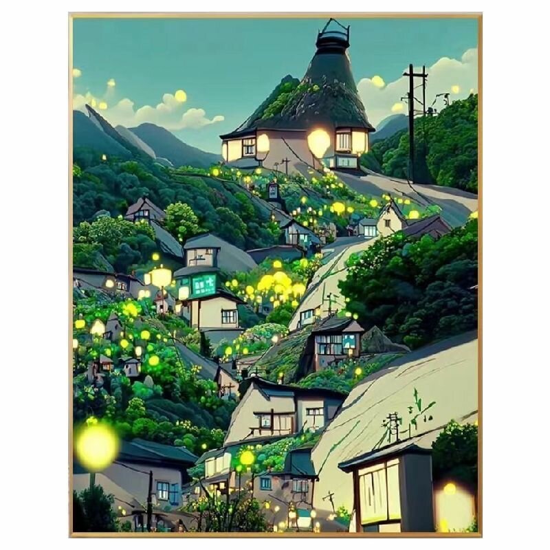 Вышивка крестом, набор для вышивания крестом, канва 11CT 40x50 см, полная зашивка (без подрамника, без рамы)