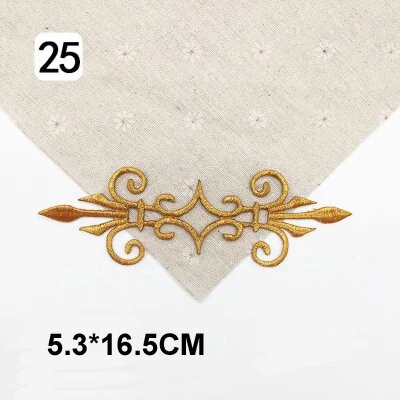 Вышитые аппликации 25, 5.3*16.5см
