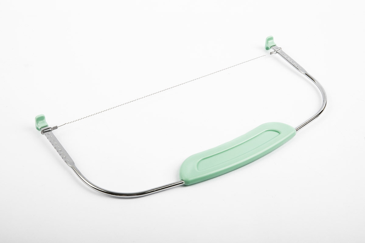 S-CHIEF SHF-0311-UU36 Струна для нарезки бисквита 33 см, зелёный цвет, для ровной нарезки
