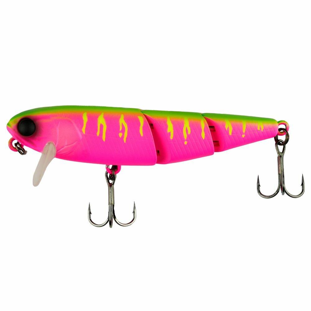 Воблер минноу на щуку/на головля/на судака/на окуня/на форель JACKALL Hama-ku-ru R цв. dragon fruit mat tiger