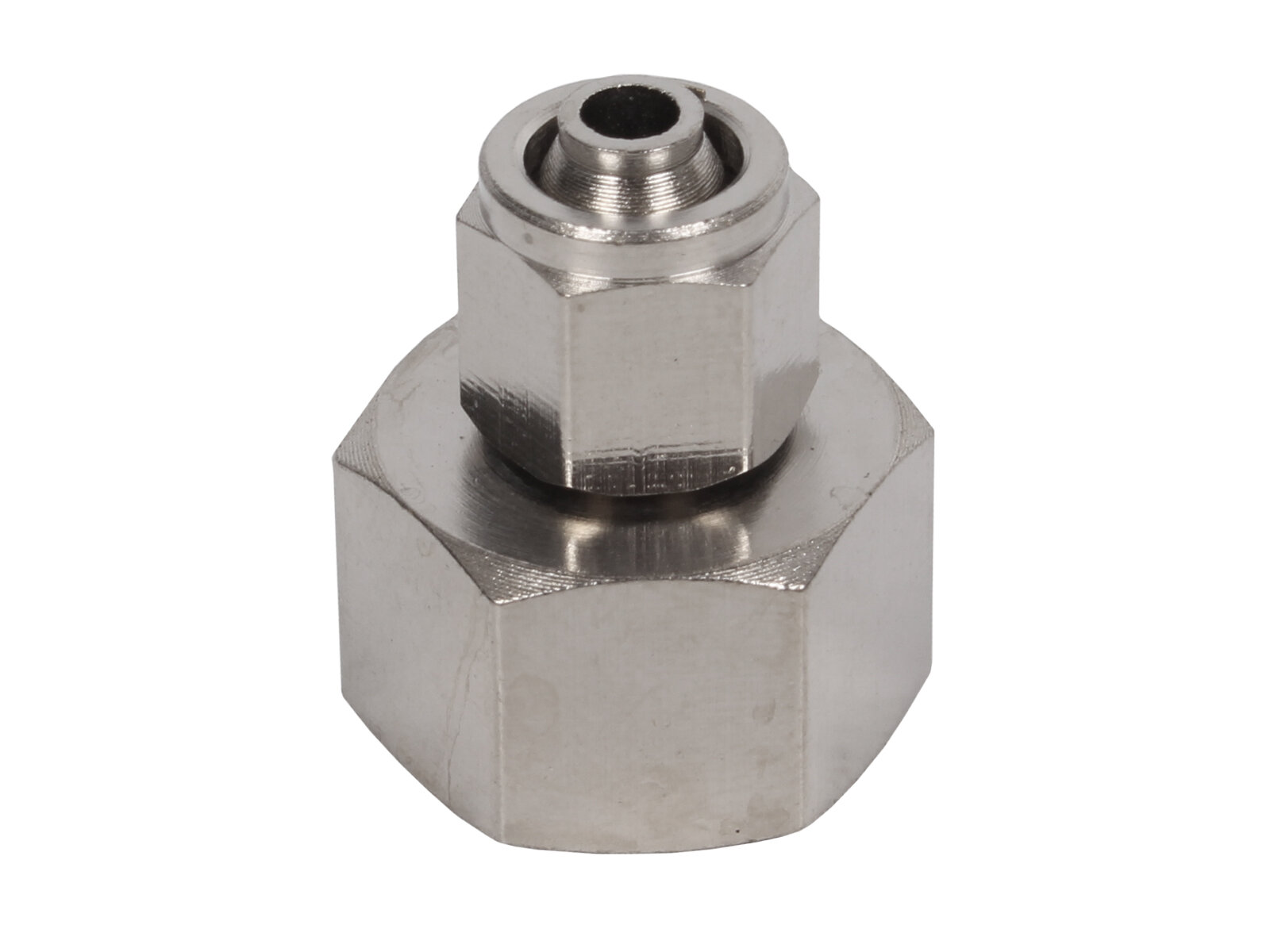 Фитинг прямой с внутренней резьбой и накидной гайкой KPCF6-02-1/4