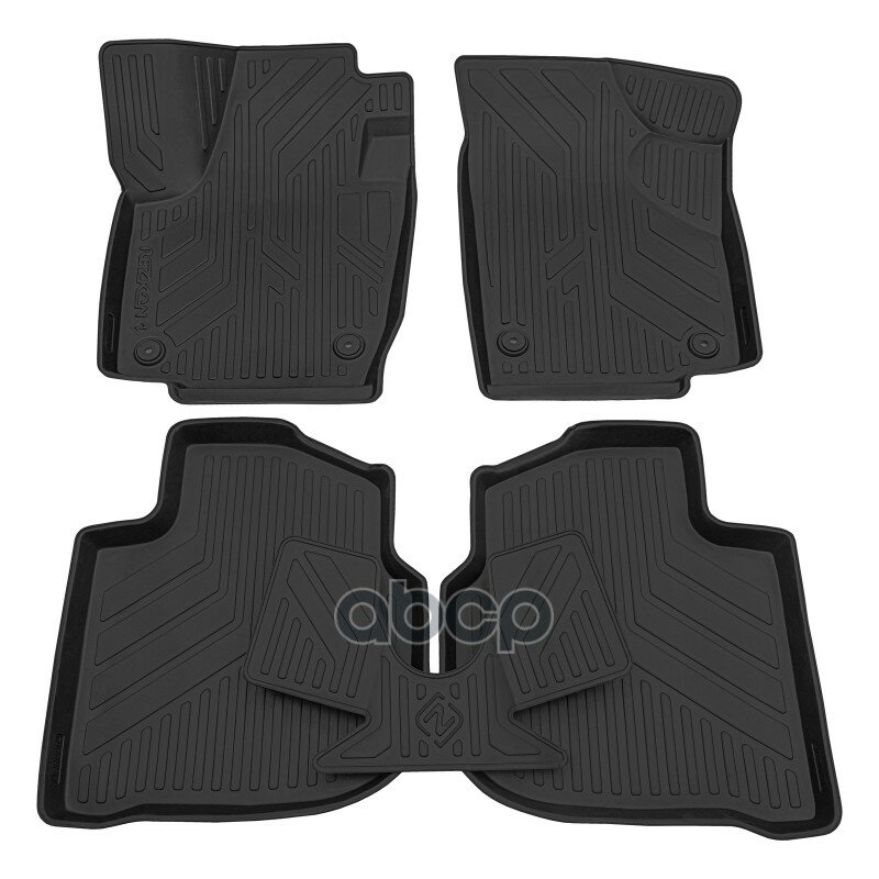 Коврики салона Skoda Rapid 2014 г. в. "REZKON" (14-Н. В, полиуретановый, черный) Rezkon арт. 0530020100