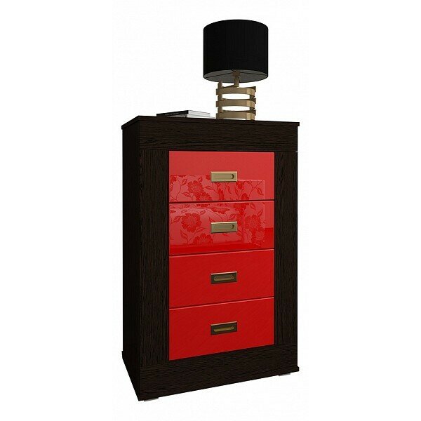 Комод Вита-2 венге / белоснежный глянец 64х100х40 см, цвет на заказ