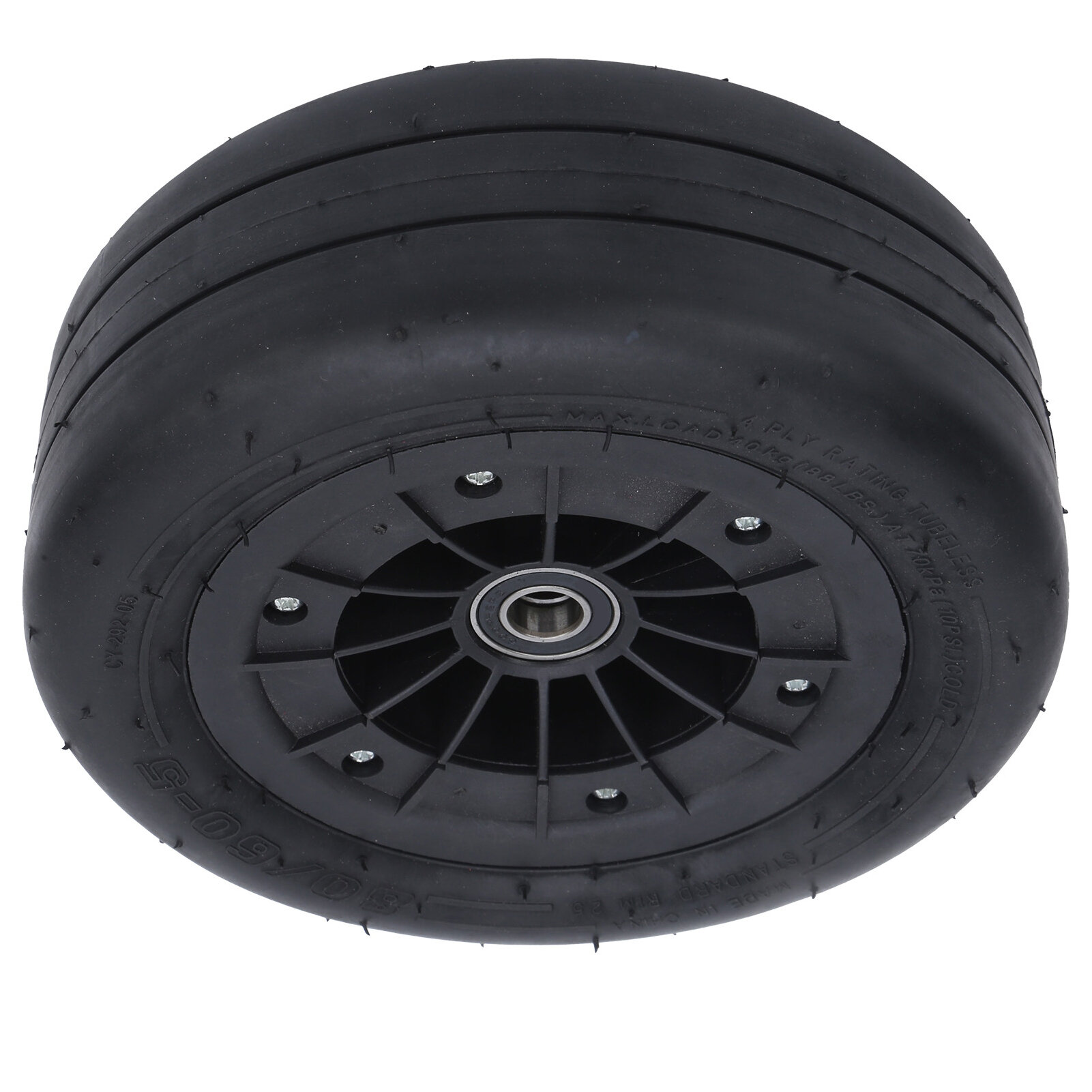 Бескамерная шина для картинга Ninebot Karting 80/60‑5 с вакуумным насосом, для замены и бесплатной накачки переднего колеса.