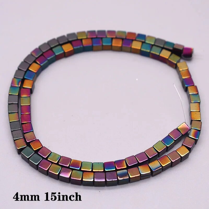 Бусины YanQi из гематита, цвет 6, 4 мм, 15 дюймов