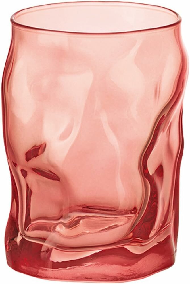 Стакан стеклянный Bormioli Rocco Sorgente, 300 мл, коралловый