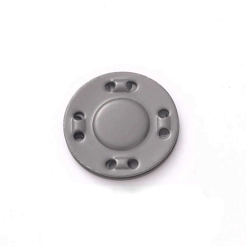 Магнитные пуговицы для одежды, металлические, 10 штук Серый, 21.0 MM 2pcs, Gray