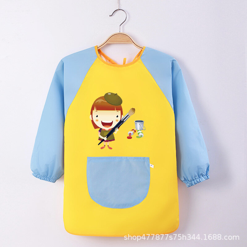 Комбинезон "Маленький художник", для рисования, непромокаемый, размер XXL, цвет желтый/синий