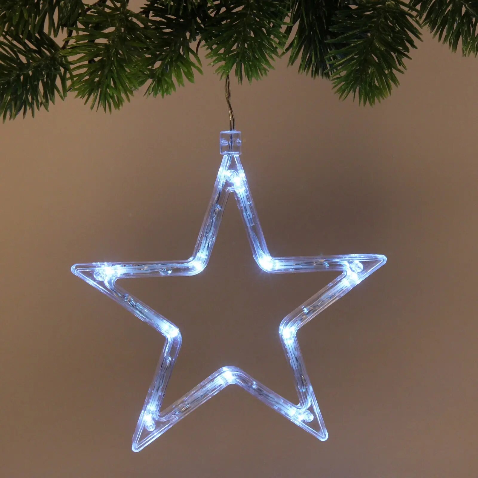 Светодиодная фигура «Звезда» 18х17 см, белый, для новогоднего декора