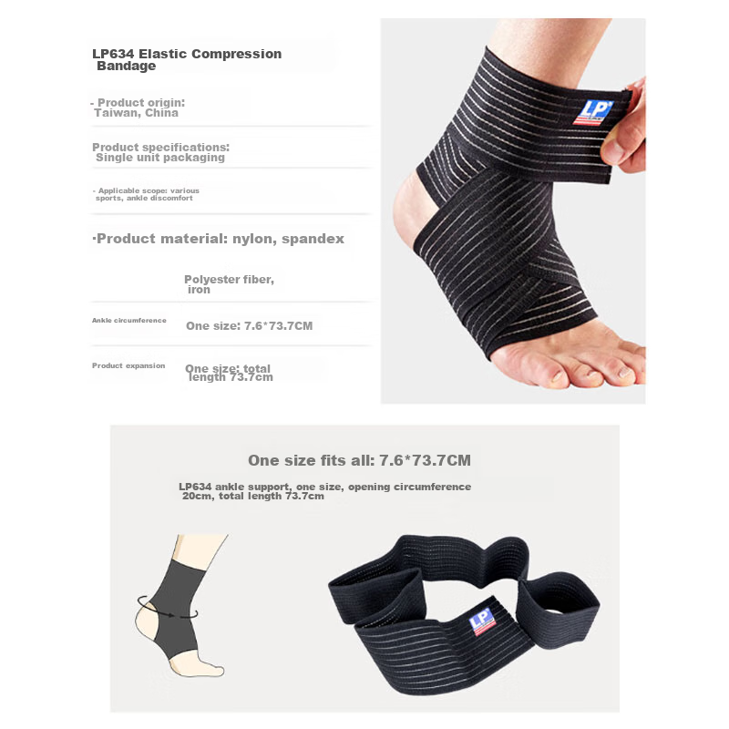 LP634 Durable Self-Wrapping Elastic Bandage for Ankle Support, Sprain Prevention, Joint Protection, Outdoor Running Protective Gear