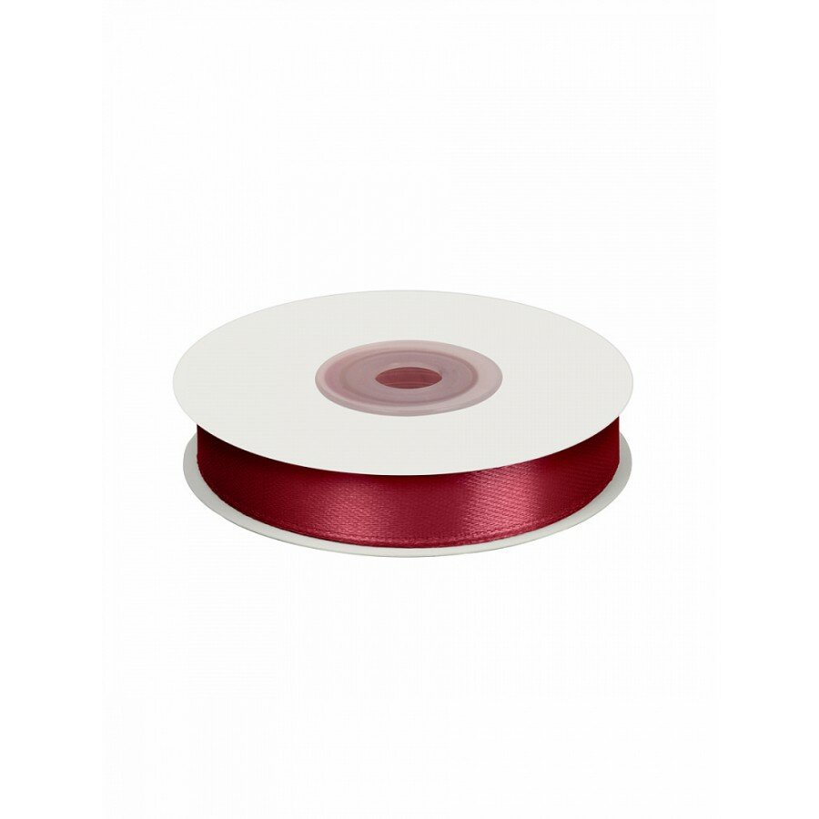 Лента атласная 12мм в инд. упаковке цв. 3088 т. бордовый Magic4Hobby уп. 22,5м (+-1м)