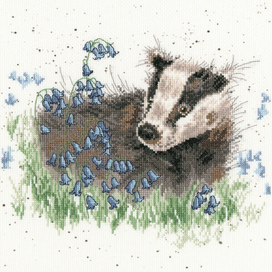 Набор для вышивания Bluebell Wood (Колокольчики) 26 x 26 см Bothy Threads XHD31